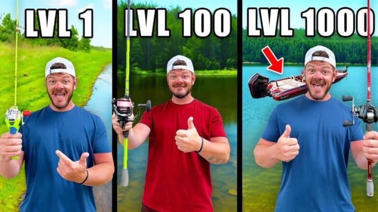 Level 1 to 1000 Fishing Gear Challenge! - TheBookOnGoneFishing